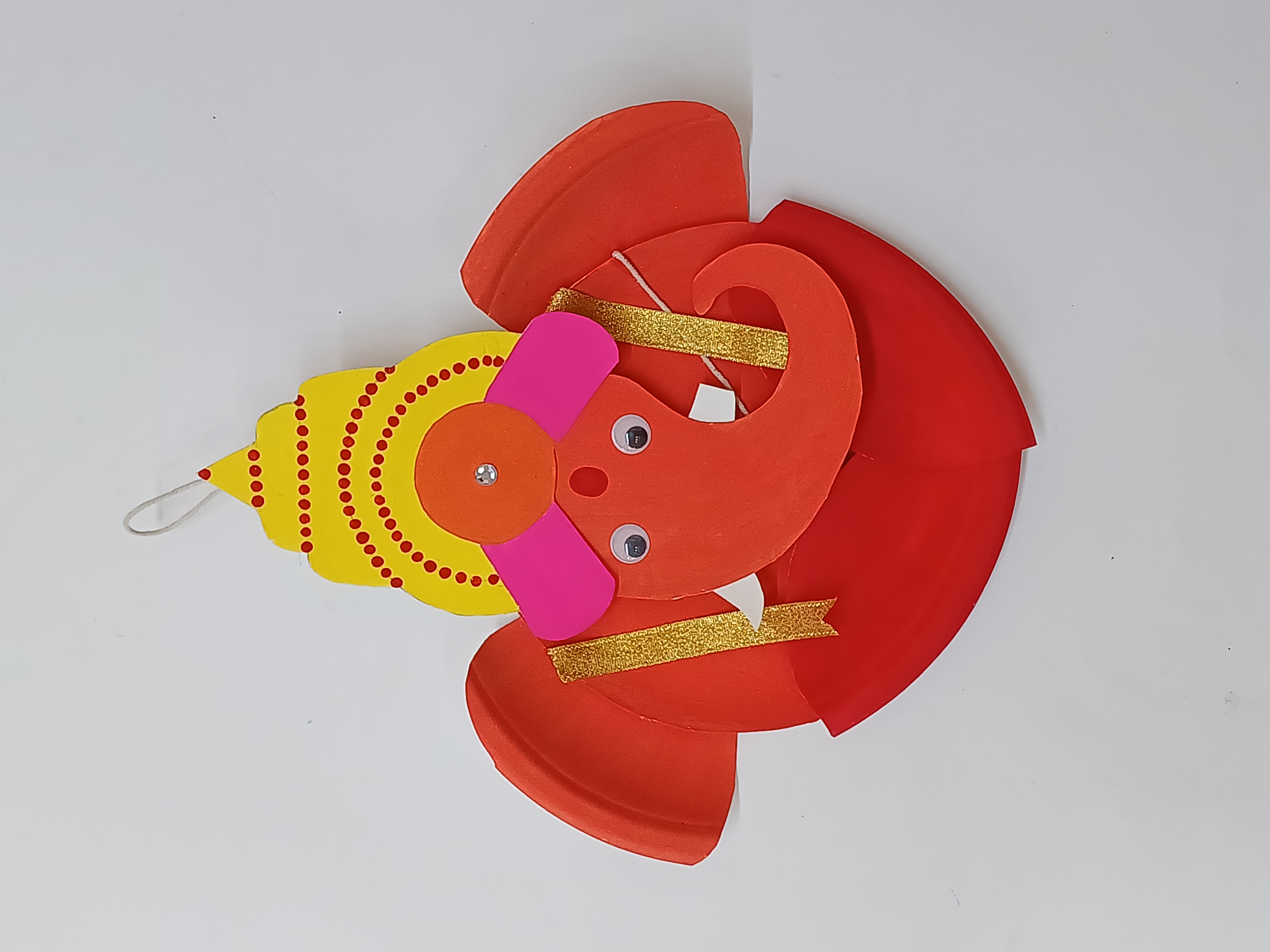 Paper Plate Ganesha Decor Craft for Kids | Easy Ganesh Chaturthi ...